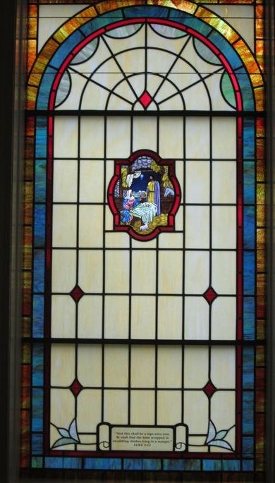 Stained Glass Windows at Walstone Baptist Church in Fayetteville, NC