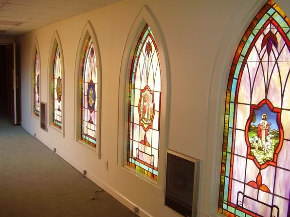 Stained Glass Windows at Ebenezer United Methodist Church in Lexington, NC