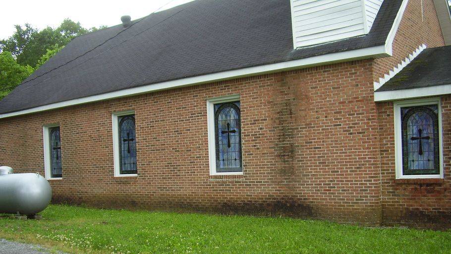 Stained Glass Windows at Hickory Grove Baptist Church in Castalian ...